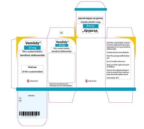 Medica Rcp Vemlidy Indications Side Effects Composition Route