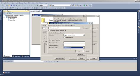 Dystopian Code Creating And Populating A Local Database In Visual Studio 2010 Using Microsoft