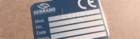 Etiquetas Adhesivas De Acero Inoxidable