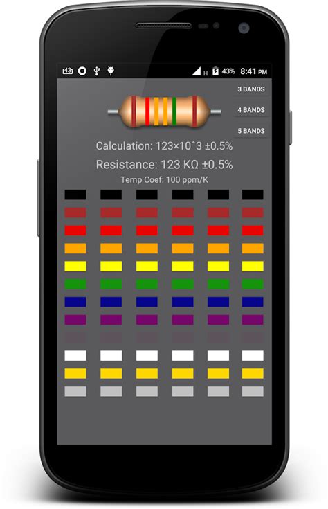 Resistor Color Code Calculator Android Apps On Google Play