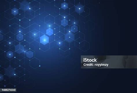 추상 과학 템플릿 기술 선과 점 연결 배경 Dna 분자가있는 벽지 또는 배너 벡터 일러스트 레이 션 0명에 대한 스톡 벡터 아트 및 기타 이미지 Istock