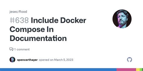 Include Docker Compose In Documentation · Issue 638 · Jesecflood · Github