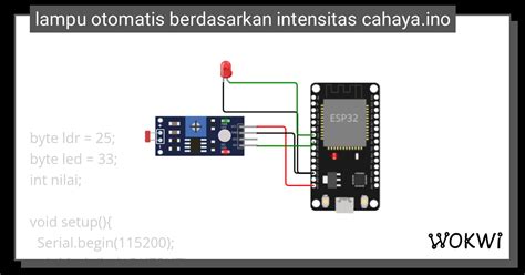 Lampu Otomatis Berdasarkan Intensitas O Wokwi Esp32 Stm32