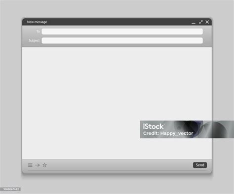 크리에이 티브 벡터 일러스트 레이 션과 이메일 메시지 인터페이스의 투명 한 배경에 고립 된 형태로 보냅니다 아트 디자인 메일 빈 이랑 서식 파일입니다 추상 개념 메일 페이지