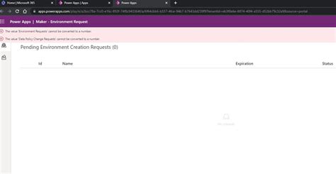 [coe Starter Kit Maker Environment Request App Shows The Value Environment Requests Cannot