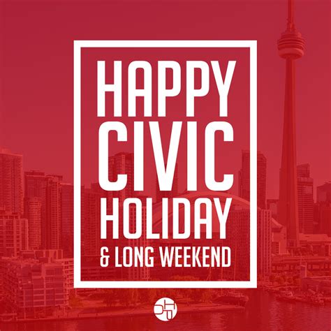 Civic Holiday Canada Housekeeping Supplies Civic Holiday Canada