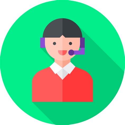 Operator Flat Circular Flat Icon