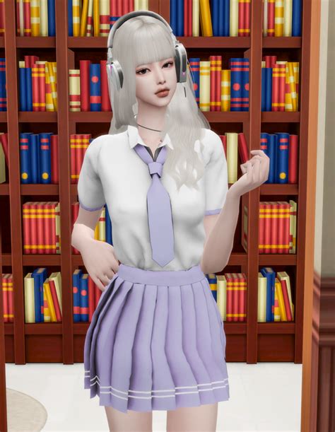 심즈4 교복 스쿨룩 Cc 추천 네이버 블로그