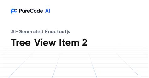 build and deploy knockoutjs tree view item 2 quickly