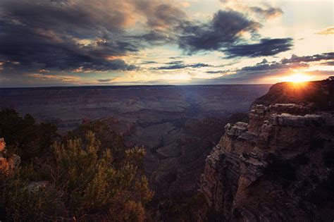 壁紙公园美国日出和日落天空arizona峡谷岩云大自然下载照片