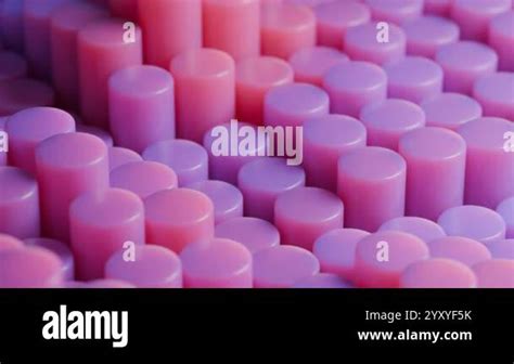 abstract 3d animation of a set of cylinders that move vertically loop