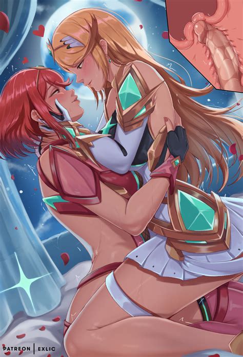 Pyra And Mythra Xenoblade Chronicles And More Drawn By Exlic Danbooru