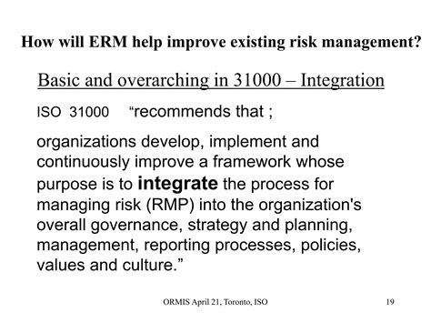 Iso 31000 Presentation Ppt