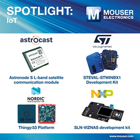 마우저 Iot 프로토타이핑 및 배포 속도 향상을 위한 광범위한 개발 키트 공급 보드나라