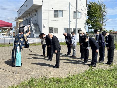 工事事業者専用宿・ワークマンハウスがむかわ町にオープン予定。着工に向け、むかわ町長も出席した地鎮祭を開催。｜レッドホーストラスト株式会社の