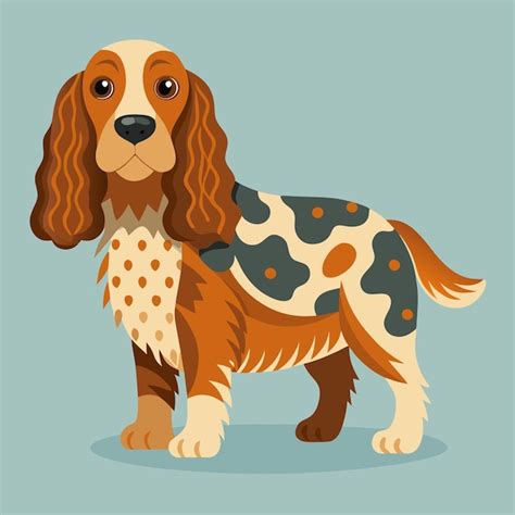 Cocker Spaniel Dog Vector Graphic Premium Ai Generated Vector