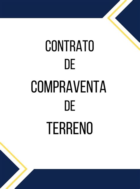 Modelo De Acuerdo De Compra De Terreno Simple