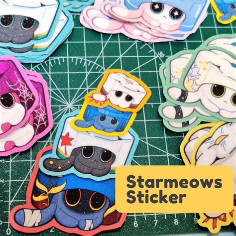 Hsr Starmeow Stickers Individual Stack Pack Nykokaze Shopee Philippines