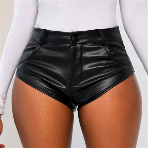 ショートパンツ 超セクシー 美尻ショートパンツ レディース PU レザー ショーパン 短パン ホットパンツ S M L XL XXL選択 1点