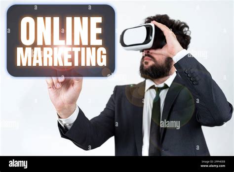 Writing Displaying Text Online Marketing Word Written On Practice Of