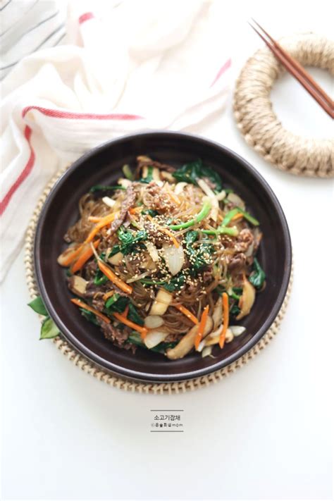 소고기 잡채 황금레시피 불지않는 잡채만드는법 시금치 잡채 재료 네이버 블로그