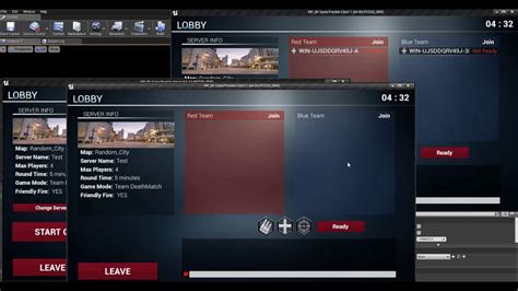 Unreal Enige 4 Lobby And Menu Overview Multiplayer Shooter Template Youtube