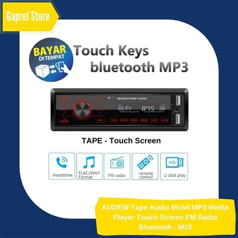 Jual Tape Audio Mobil Bluetooth MP3 USB Audio Multifungsi Singgle Din Indonesia Shopee Indonesia