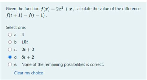 solved given the function f x 2x2 x calculate the value of
