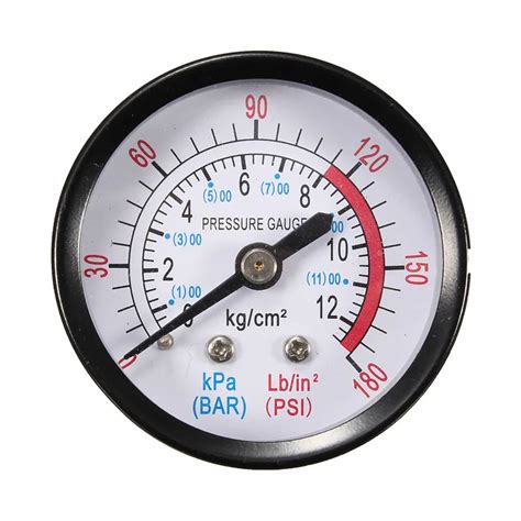 Барный манометр 13 мм 1/4 BSP резьба 0 180 PSI 0 12 Манометр двойная ...