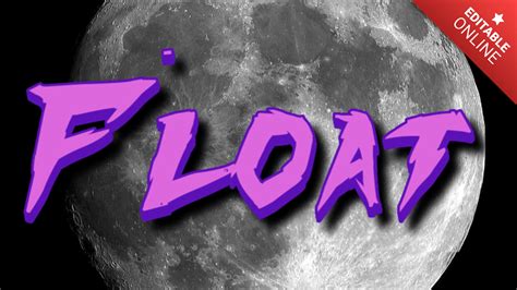 Float Moonlight Text Effect Generator