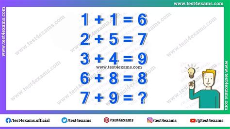 Math Puzzle Brain Teaser Question With Answer Puzzle Test 4 Exams