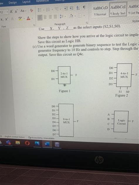 Solved Q A Design A To Multiplexer MUX As Shown In Chegg Com