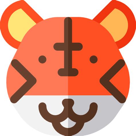 Tiger Basic Rounded Flat Icon