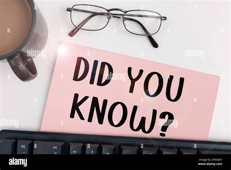 Conceptual Caption Did You Know Business Approach Fun Facts And