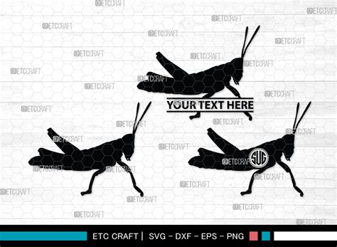 Grasshopper Monogram Grasshopper Svg Graphic By Pixel Elites