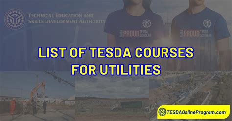 List Of Tesda Courses For Utilities Tesda Online Program