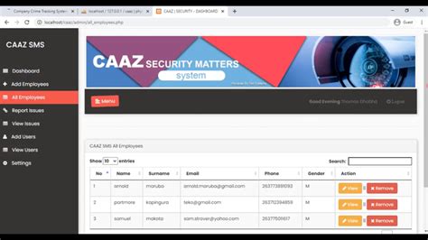 Free Download Company Crime Tracking System Project In Php With Source Code And Database Mysql