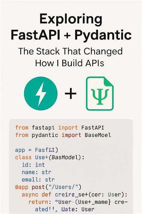 How Fastapi And Pydantic Simplified My Api Development Leonardo Balduino Posted On The Topic