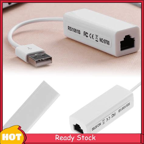 External USB Network Card USB 2 0 To RJ45 LAN Ethernet 10 100Mbps Internet Adapter For Win 7 PC