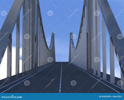 Bridge 3d Model Stock Illustration Illustration Of Silver 49302990
