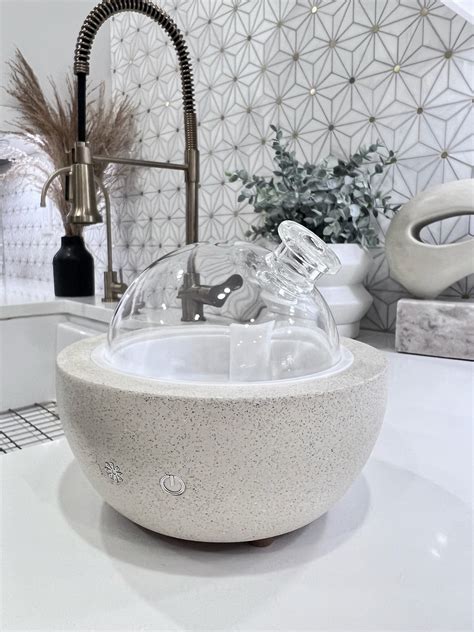 Essential Oil Diffuser Dome Diffuser Stone Concrete Aroma Diffuser Terrazzo Non Toxic Room