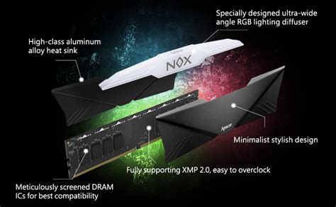 Gaming Memory Module Nox Rgb Ddr4 Apacer Technology