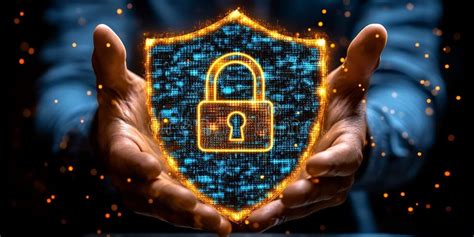 Hands Hold A Glowing Digital Shield Stock Illustration Illustration Of Network Phishing