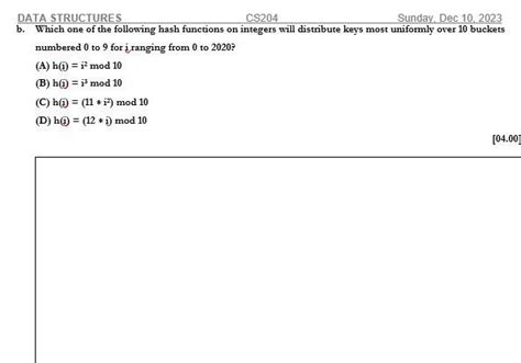 Solved His Assignment Based On Chapter 11 Hashing And