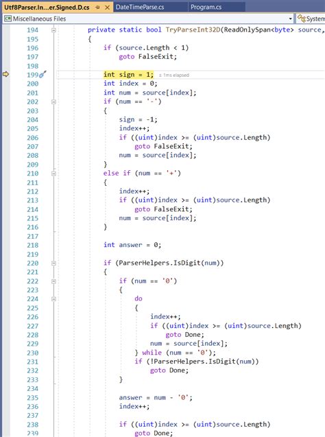 Performance Tuning From 15m To 50m Datetimes Parsed Per Second In C Relentless Optimizer