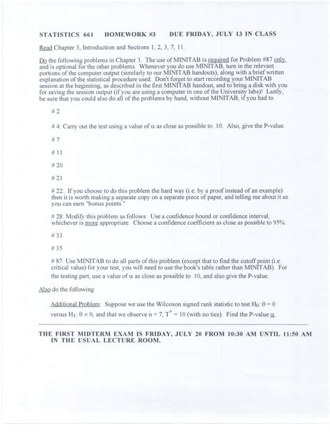 Homework 3 Solutions Applied Nonparametric Statistics Stat 661