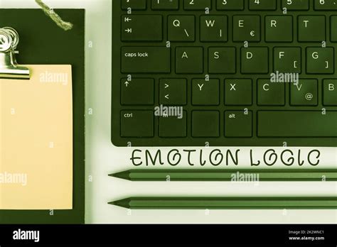 Writing Displaying Text Emotion Logic Business Concept Heart Or Brain