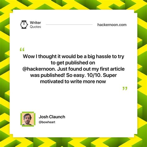 Hackernoon On Linkedin Super Excited To See More Of Your Writing Josh
