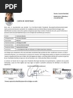 Ejemplo De Carta De Identidad Mexicana Pdf Certificado De