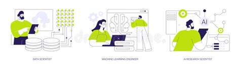 Artificial Intelligence Jobs Abstract Concept Vector Illustrations Stock Vector Illustration